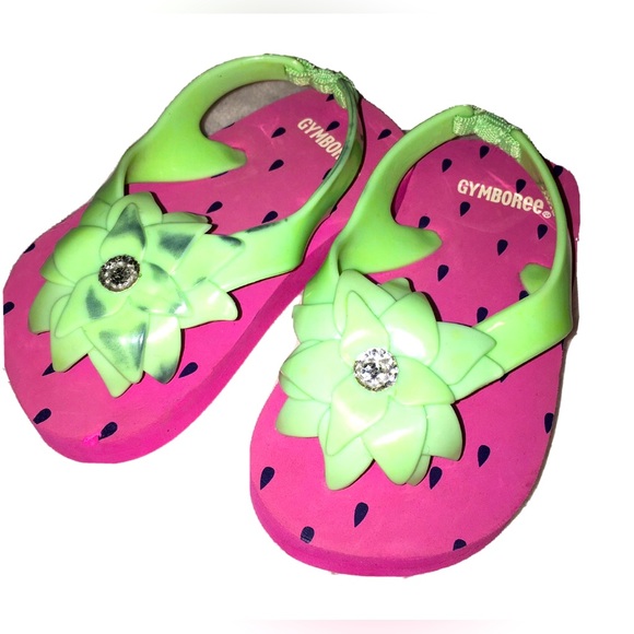 Gymboree | Shoes | Gymboree Watermelon Sandals With Gem Little Girl ...